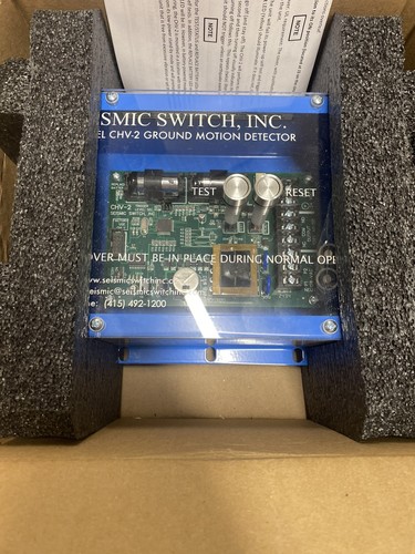 Ground Motion Detector Seismic Switch Inc. Earthquake Detector CHV-2 | eBay