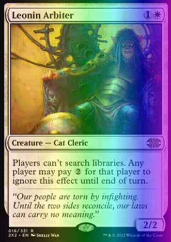 MTG Magic the Gathering Leonin Arbiter (16/686) Double Masters 2022 NM ...