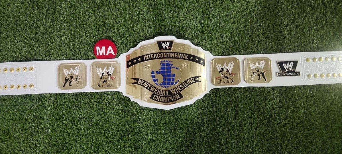 Campeonato Intercontinental De La Wwe En Color Blanco Cinturón De