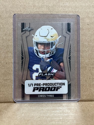 Chris Tyree 2024 Leaf Football 1/1 Pre Production Proof | eBay