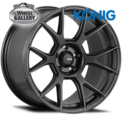 Konig Ampliform 18x8.5 5/114.3 40P Dark Metallic Graphite Set of Alloy ...