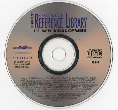 Reference Library Complete by Mindscape CD-ROM | eBay