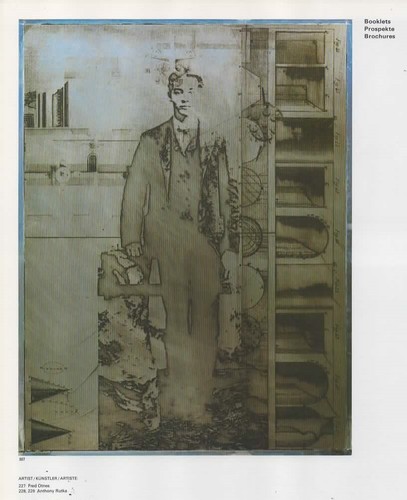 Magazine Print 1985 Collage Painting Artist/Illustrator Frederick Fred ...