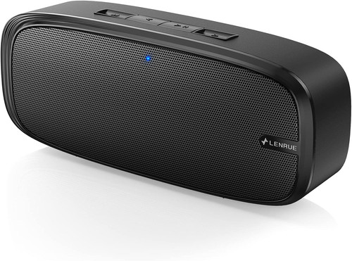LENRUE Bluetooth Speaker, Wireless Portable Speaker with Loud Stereo ...