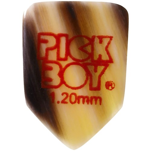 Pick Boy Hand-Crafted Natural Horn Homebase Guitar Pick 1.20 mm 1 Pack ...
