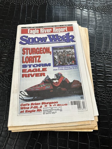 FEBRUARY 10 1995 SNOW WEEK snowmobile racing magazine/newspaper | eBay