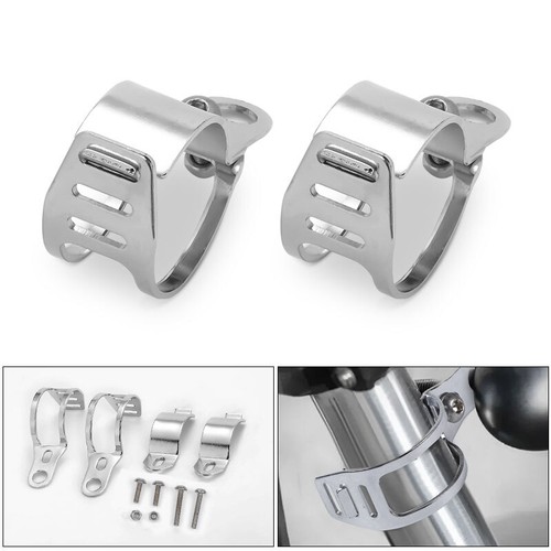 Motorcycle Front Fork Tube Mount Clamp Turn Signal Light Mount Bracket ...