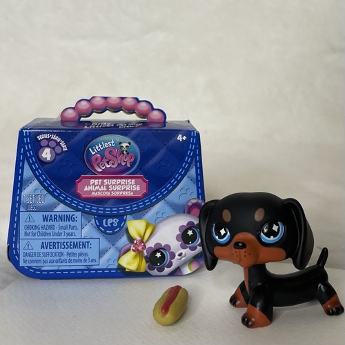 Littlest Pet Shop LPS G7 Dachshund Brown Dog Puppy Series 4 Blind Box ...