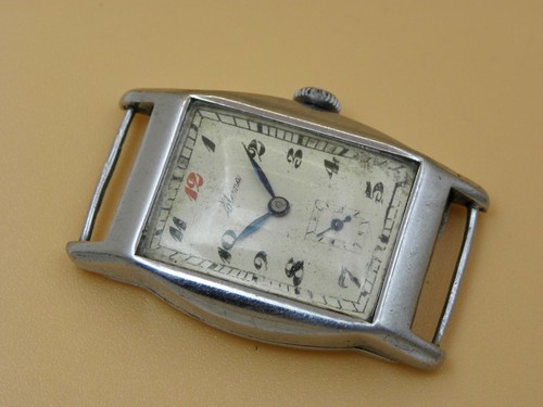 Vintage Eterna Tank 12 Red Military Style WWII 1940`s watch | eBay