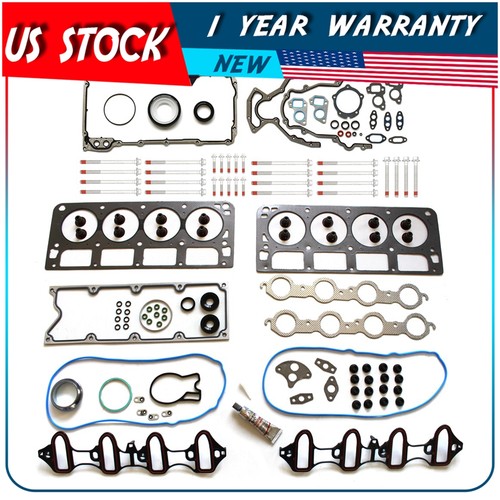 Full Gasket Set Head Bolts For Chevrolet Silverado 1500 2500 99-01 4.8 ...