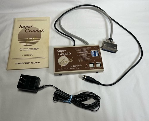 Xetec Super Graphix Gold Commodore 64 Printer Interface Untested As Is ...