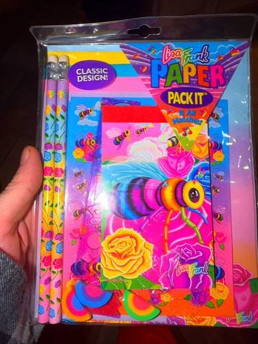 Vintage Lisa Frank Buzz Stationary Kit Sealed Notepad 50 Stickers 8 ...