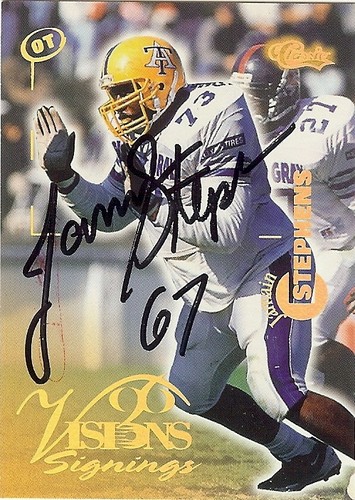 JAMAIN STEPHENS 1996 N.C. A&T - Pittsburgh Steelers / Cinc SIGNED ...