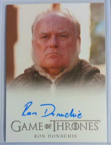 2013 GAME OF THRONES RON DONACHIE as SER RODRIK CASSEL AUTOGRAPH | eBay