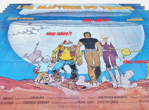 moebius / Time Masters poster french BILLBOARD 8 panels animation René ...