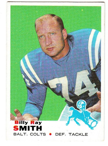 1969 TOPPS #185 BILLY RAY SMITH Baltimore Colts Football Card | eBay