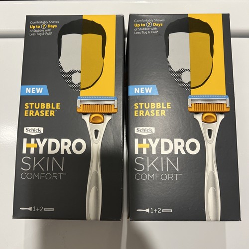 2 Pack Schick Hydro Skin Comfort Stubble Eraser, 1 Razor Handle + 2 ...