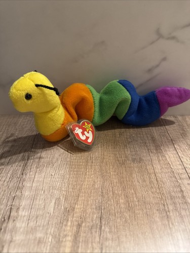 TY Beanie Baby Inch the Inchworm Toy 4th Gen. Yarn Antenna Mint | eBay
