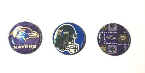 Baltimore Ravens inspired Set of 3 Magnets | eBay