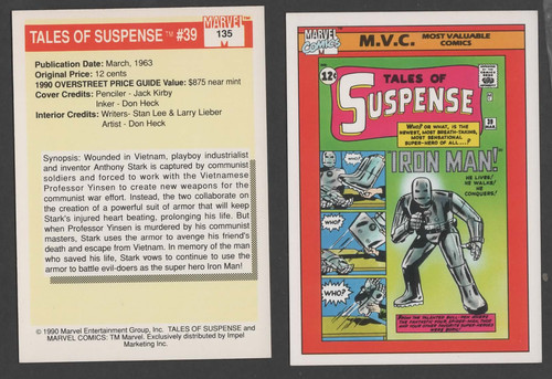 1990 Marvel Universe Series 1 #135 Tales of Suspense Trading Card ...
