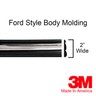 Ford Chrome/Black Side Body Trim Molding Full Size Truck - 2" Wide - 24 ...