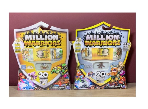 2021 2 BOX LOT MILLION WARRIORS' BLIND BAGS 20 PACK EACH WITH LAUNCHERS ...