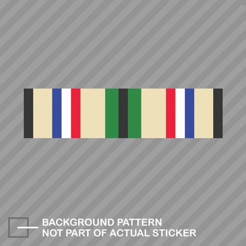 Southwest Asia Service Persian Gulf War Service Ribbon Sticker desert ...
