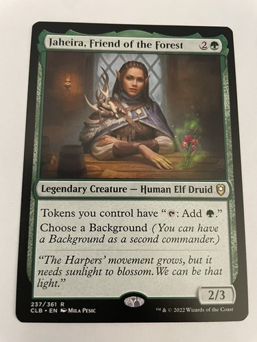 Jaheira Friend Of The Forest 237/361 Mtg Pack Fresh Regular Rare CLB NM ...