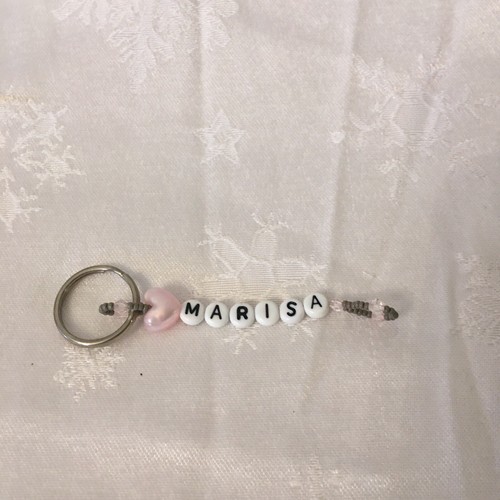 MARISA (pink) personalized keychain-NEW | eBay