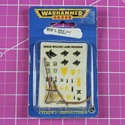 Warhammer 40k Space Wolf Decals NIB - OOP Citadel Waterslide Transfers ...
