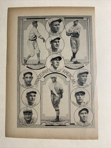 Philadelphia A's Eddie Rommel Jimmy Dykes Walberg 1925 Baseball Team ...