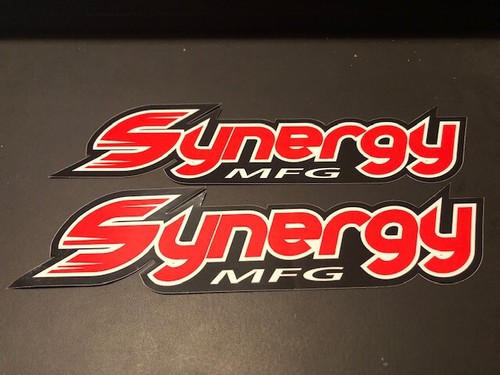 NEW Synergy Manufacturing decals 2PC SET 1X6 stickers FREE SHIP | eBay