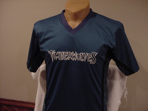 GORGEOUS Minnesota Timberwolves Youth Sz Lg 14-16 Blue Warm Up, SUPER ...