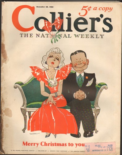DEC 28 1935 COLLIERS vintage magazine -- MERRY CHRISTMAS TO YOU | eBay
