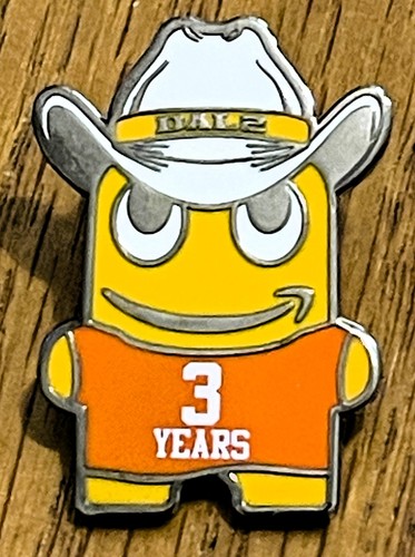 3 YEAR Anniversary Amaversary year of service AMAZON DAL2 PECCY PIN | eBay