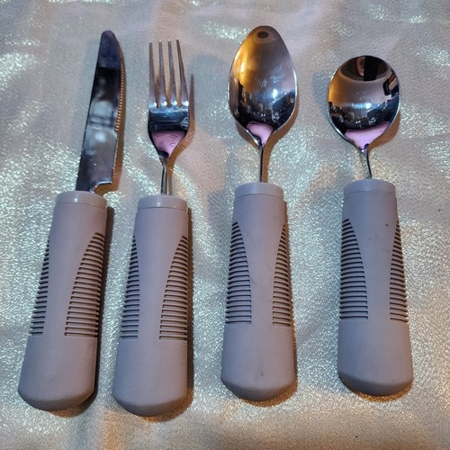 4 PIECE PLACE SETTING OF LARGE, SOFT HANDLED SILVERWARE | eBay