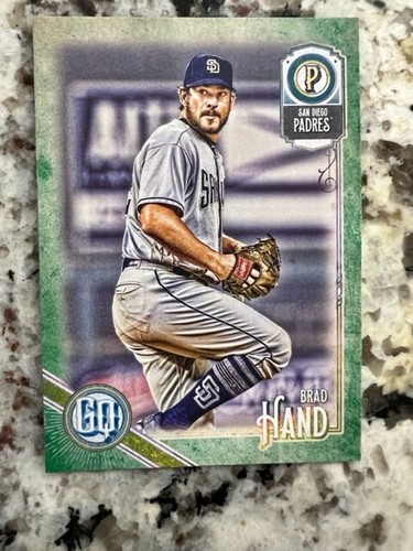 2018 TOPPS GYPSY QUEEN GREEN PARALLEL CARD SAN DIEGO PADRES BRAD HAND ...