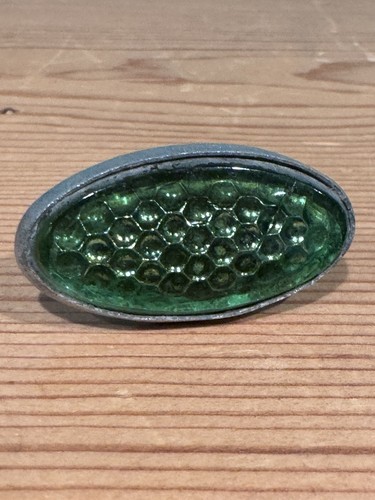 Vintage Reflector For Car Motorcycle Bicycle License Plate Green ...