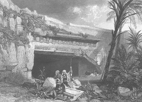 JERUSALEM, TOMBS OF THE KINGS QUEEN HELENA Adiabene ~ 1835 Art Print ...