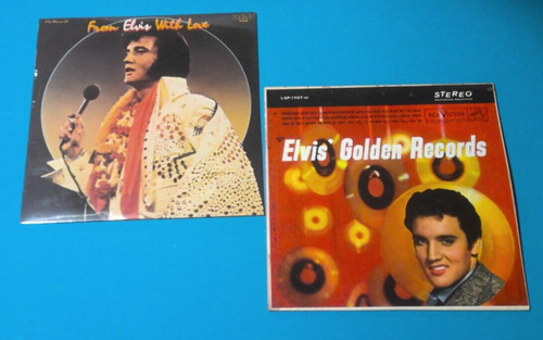 lot of 2 Elvis albums From Elvis With Love New Sealed & Golden Records ...