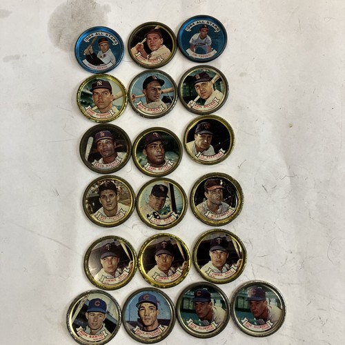 1964 topps baseball coins Lot (19) Brooks Robinson Boyer Groat ...