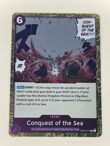 Conquest of the Sea OP08-077 R Two Legends - ONE PIECE Card Game ...
