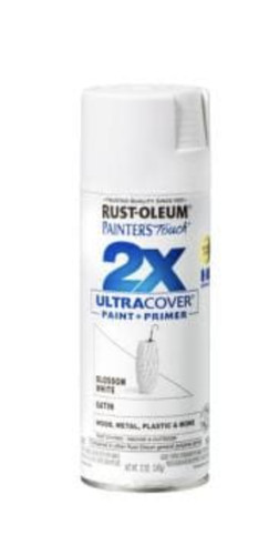 Rust-Oleum Painter's Touch 2X Satin Blossom White General Purp Spray ...