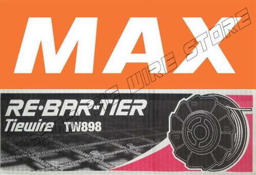 TW898 Max Rebar Tie Wire 50 Roll RB217, RB218, RB397, RB398, RB517 ...