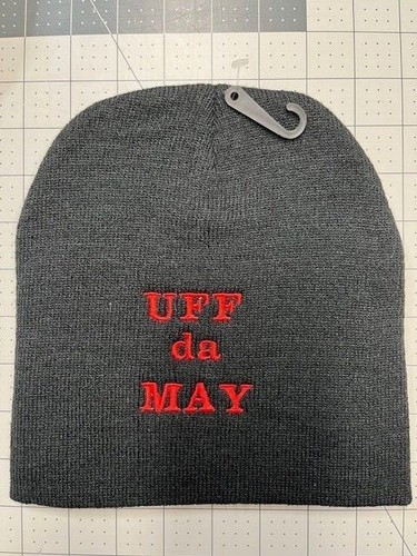 Beanie Hat black with UFF da MAY design. | eBay