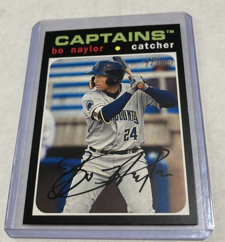 2020 Topps Heritage Minor League #13- BO NAYLOR Rookie RC Card. | eBay