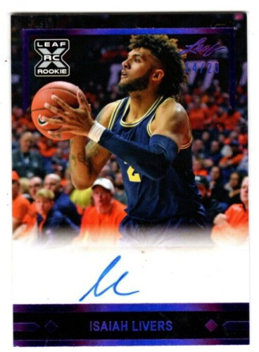 2022 Gold Leaf Rookies Isaiah Livers Autograph Serial Number 14/20, Nr ...