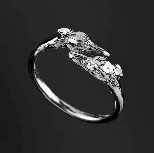 Ring WHIPPET / GREYHOUND Dog - Solid Sterling Silver 925 - Made in ...