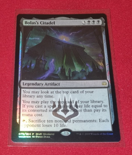Magic the Gathering Bolas's Citadel Foil Promo War of the Spark Used ...
