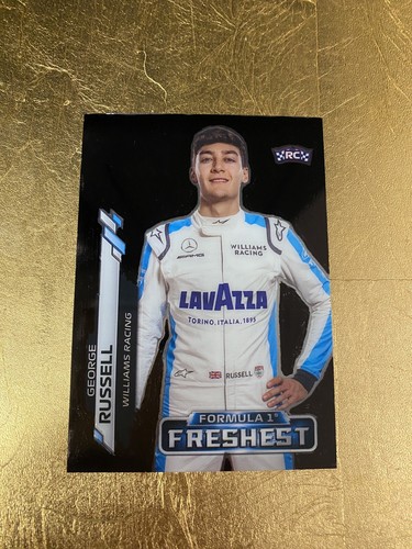 2020 George Russell TOPPS Rookie Chrome F1 BLACK CUSTOM ART CARD | eBay